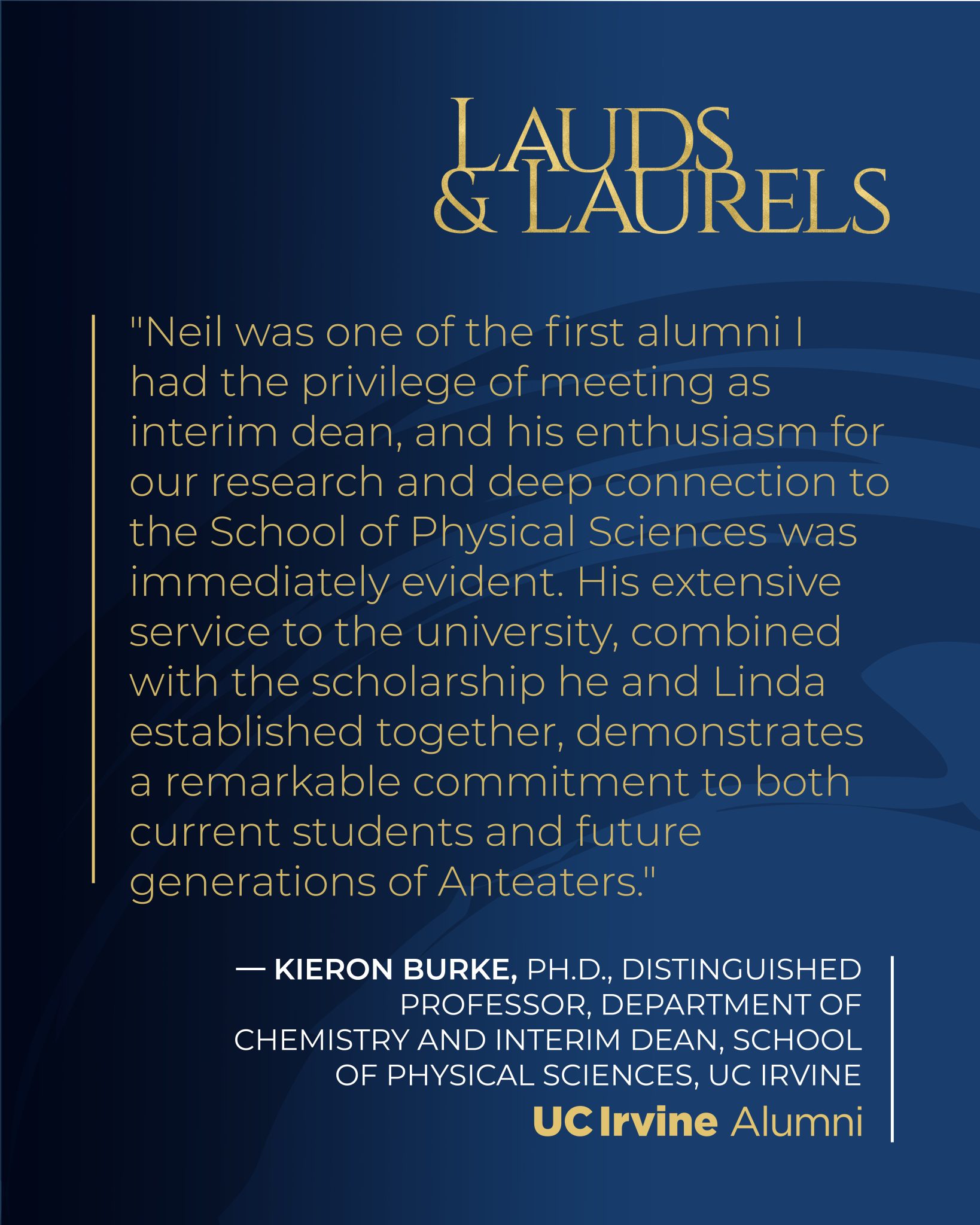 Lauds and Laurels Bio 2025 Neal Gleason – engage.alumni.uci.edu